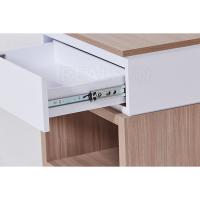 China Simple Practical Wooden Hotel Bedside Tables With One Drawer Queen Bed Night Stand for sale