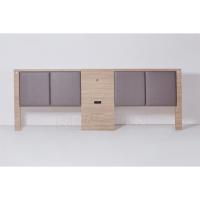 China Simple Upholstery Fabric Hotel Style Headboards , Queen Bed Headboard With Solid Wood for sale