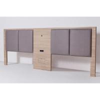 China Simple Upholstery Fabric Hotel Style Headboards , Queen Bed Headboard With Solid Wood for sale