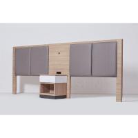 China Simple Upholstery Fabric Hotel Style Headboards , Queen Bed Headboard With Solid Wood for sale