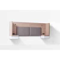 China Customized Hotel Furniture King Bed Headboard Upholstery Fabric With Solid Wood for sale