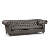 China Upholstery Vintage Leather Living Room Sofa Chesterfield Chaise Lounge Sofa for sale