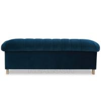 China Wood Recliner Upholstered Living Room Furniture Linen Fabric Luxurious Banquet Couch for sale