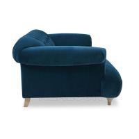 China Wood Recliner Upholstered Living Room Furniture Linen Fabric Luxurious Banquet Couch for sale