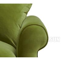 China Upholstered Furniture Wood Recliner Living Room Sofa Linen Fabric Luxurious Banquet Couch for sale