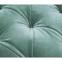 China Upholstered Seat Ottoman Furniture Green Velvet Button Tufted Velvet Ottoman Stool for sale