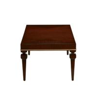 China Elegant Mahogany Solid Modern Wood Coffee Table With Neoclassical Decorations for sale