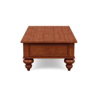 China Customized Solid Maple Wood Living Room Coffee Table Two Deep Drawers Storage for sale