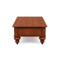 China Customized Solid Maple Wood Living Room Coffee Table Two Deep Drawers Storage for sale