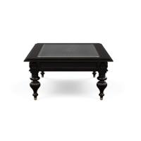 China Antique Mahogany Wooden Rattan Weaving Living Room Coffee Table With Tempered Glass Top for sale