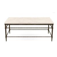 China Vintage Metal Frame Brushed Brass Small Modern Coffee Table With Crystal Stone Veneer Top for sale