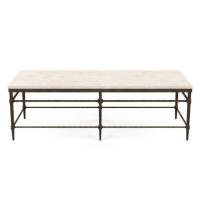 China Vintage Metal Frame Brushed Brass Small Modern Coffee Table With Crystal Stone Veneer Top for sale