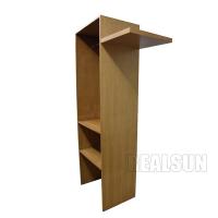 China Veneer Wooded Open Walking Closet Storage Wardrobe Closet Insert In Grey Tones for sale