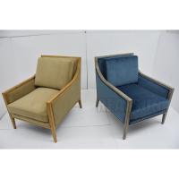 China Golden Antique Arm Furniture Dining Room Chairs , Modern Comfy Single Couch for sale