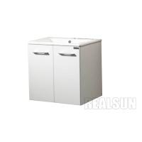 China High Glossy White MDF Bathroom Vanity Customized Furniture With Metal Legs for sale