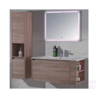 China Compact Pvc Bathroom Cabinet / Wall Mounted Pvc Basin Cabinet Environmental Friendly for sale