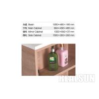 China Compact Pvc Bathroom Cabinet / Wall Mounted Pvc Basin Cabinet Environmental Friendly for sale