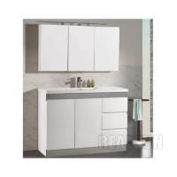 China 42 Inch Contemporary Bathroom Vanities American Style Mdf Floating Wall Sink for sale