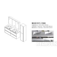 China 72 Mirror Modern Bathroom Vanity Cabinets Wall Mounted Moistureproof Double Sink for sale