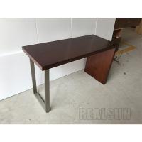 China Wood Venner Home Computer Desks , Hotel Writing Desk Table With Glass Top for sale