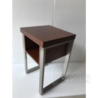 China Luxury Furniture Hotel Bedside Tables Melamine Laminated Veneer Mobile End Side for sale
