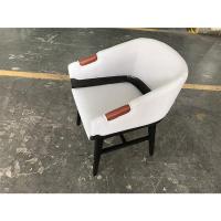 China New modern leather armrest leisure accent arm chairs  Solid wood base customized Leisure Chair relaxing chair for home for sale