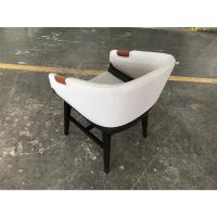 China New modern leather armrest leisure accent arm chairs  Solid wood base customized Leisure Chair relaxing chair for home for sale