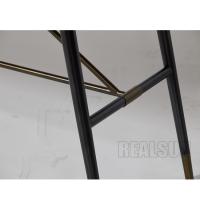 China Wooden Frame Hotel Writing Desk With Drawers And Black Powder Coated SS Frame for sale