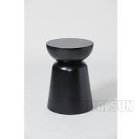 China Modern Shape Marble Stone Coffee Table , Stone Side Table In Black Color For Hotel Living room or Meeting room for sale