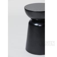 China Modern Shape Marble Stone Coffee Table , Stone Side Table In Black Color For Hotel Living room or Meeting room for sale