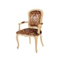 China Luxury Antique Hotel Furniture Dining Room Chairs With Customized Fabric for sale