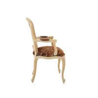 China Luxury Antique Hotel Furniture Dining Room Chairs With Customized Fabric for sale