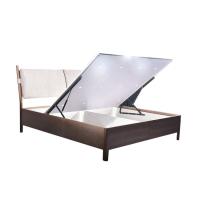 China High End Wooden Furniture Hotel Bedroom Double Bed 1.8m With 2 Years Warranty for sale