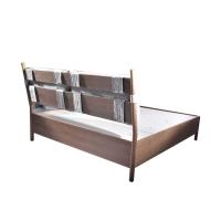 China High End Wooden Furniture Hotel Bedroom Double Bed 1.8m With 2 Years Warranty for sale