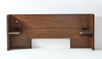 China HPL Laminate LED King Size Hotel Headboards With Night Stands And Power Outlet for sale