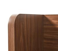 China Custom Made Hospitality Hotel Style Headboards Walnut HPL Queen Size With LED Lights for sale