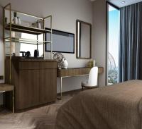 China Dubai Luxury Hotel Style Bedroom Furniture Modern Design Metal Frame for sale