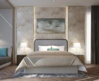 China Dubai Luxury Hotel Style Bedroom Furniture Modern Design Metal Frame for sale