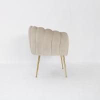 China Stainless Steel Legs European Armless Velvet Dining Room Chairs for sale
