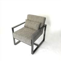 China Black Stainless Steel Occasional Luxury Living Room Chairs for sale