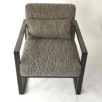 China Black Stainless Steel Occasional Luxury Living Room Chairs for sale