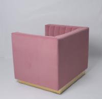 China Modern Single Living Room Velvet Tufted Couch for sale