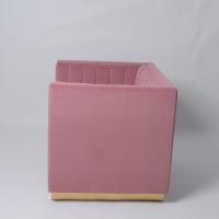 China Modern Single Living Room Velvet Tufted Couch for sale