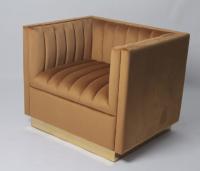 China Custom Color Velvet Fabric Sofa Living Room Furniture Armchair for sale