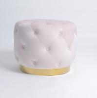 China Multi Colors Round Velvet Button Ottoman Bench Puff Sofa for sale