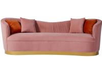 China Velvet Fabric French Country Style Couches Living Room Fabric Sofas for sale