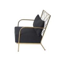 China European Style Modern Design Furniture Gold Frame Lounge Chair for sale