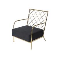 China European Style Modern Design Furniture Gold Frame Lounge Chair for sale