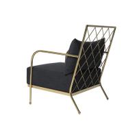 China European Style Modern Design Furniture Gold Frame Lounge Chair for sale