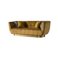 China W 210cm Gold Base Comfortable Living Room Sofa for sale